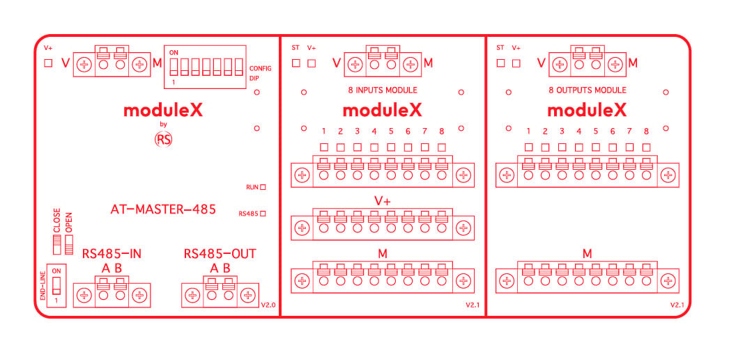 moduleX - Expansion Input Output Module